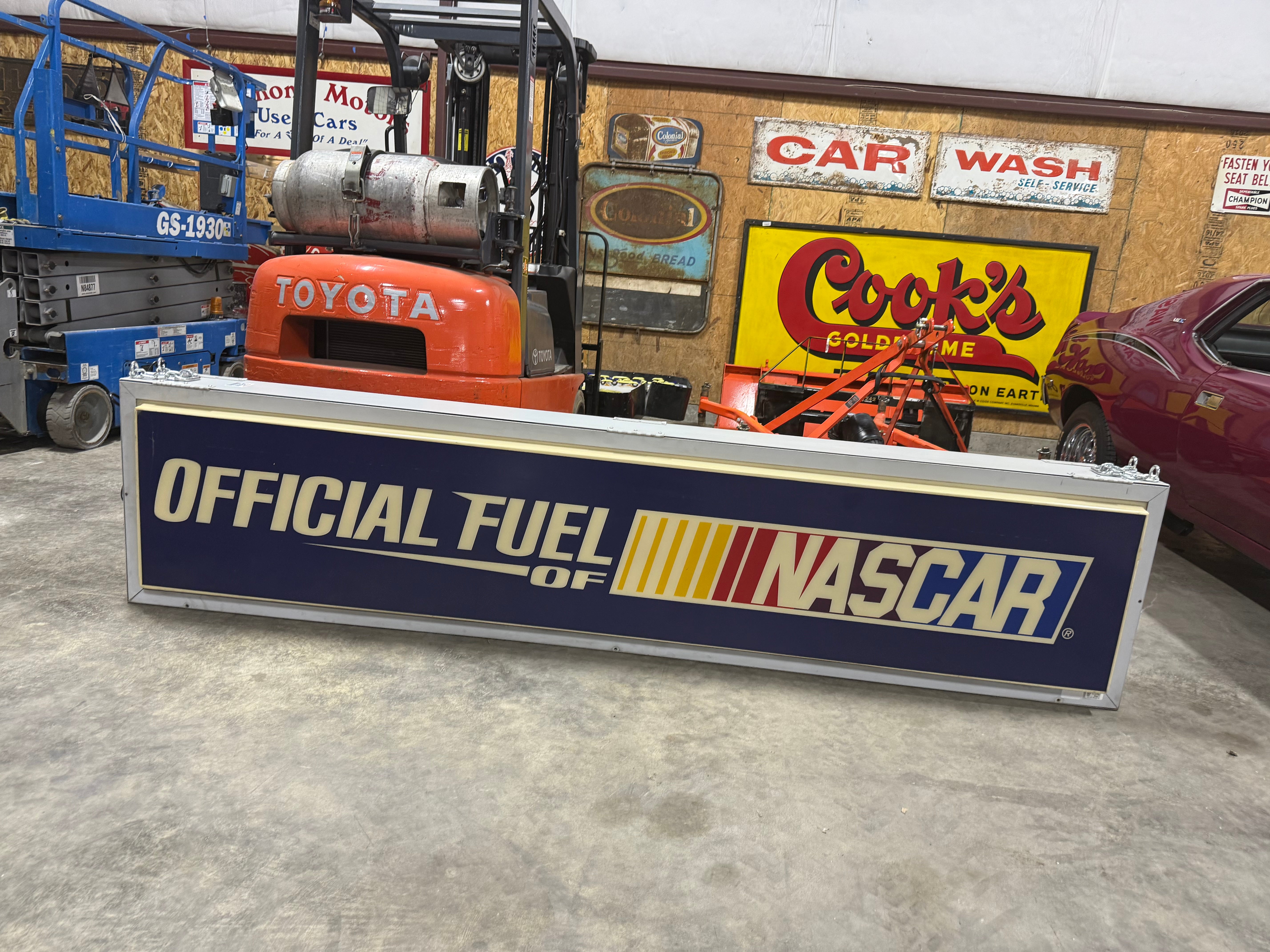 Official Fuel of Nascar Lighted Sign – ACT ROAD ART